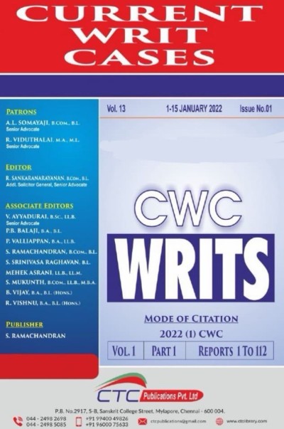 Current Writ Cases (Bound) - 2025 Annual Subscription (In 2 Volumes)